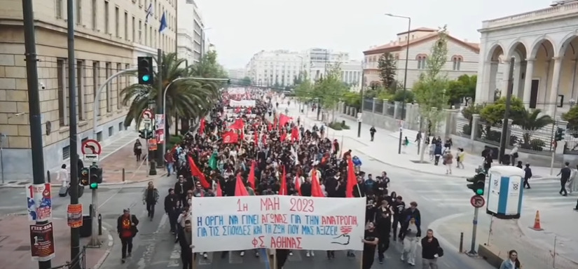 Αθήνα: Ξεκίνησε η πορεία της Πρωτομαγιάς | Parallaxi Magazine